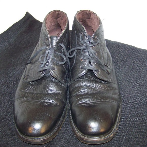 H.S. Trask | Shoes | Hs Trask Mens Leather Black Leather Chukka Boots ...